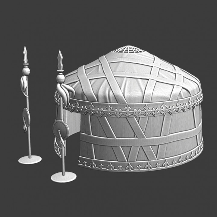 3D Printable Mongolian tent model - Yurt/Ger by Northern Crusades ...