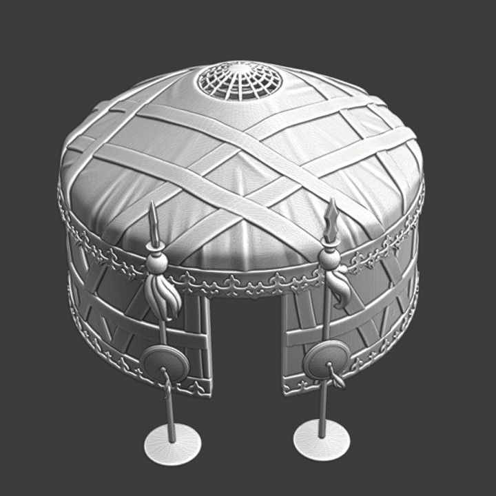 3D Printable Mongolian tent model - Yurt/Ger by Northern Crusades ...