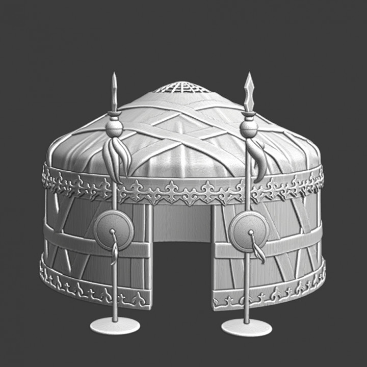 3D Printable Mongolian tent model - Yurt/Ger by Northern Crusades ...