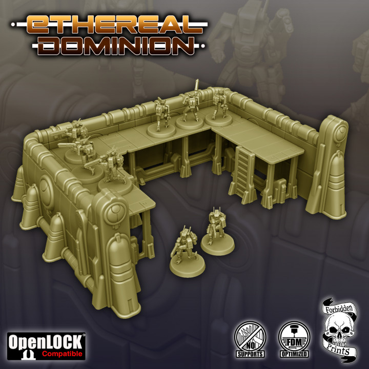 3D Printable Ethereal Dominion - Wall Set by Forbidden Prints