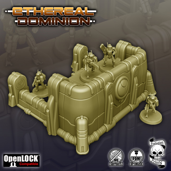 3D Printable Ethereal Dominion - Wall Set by Forbidden Prints