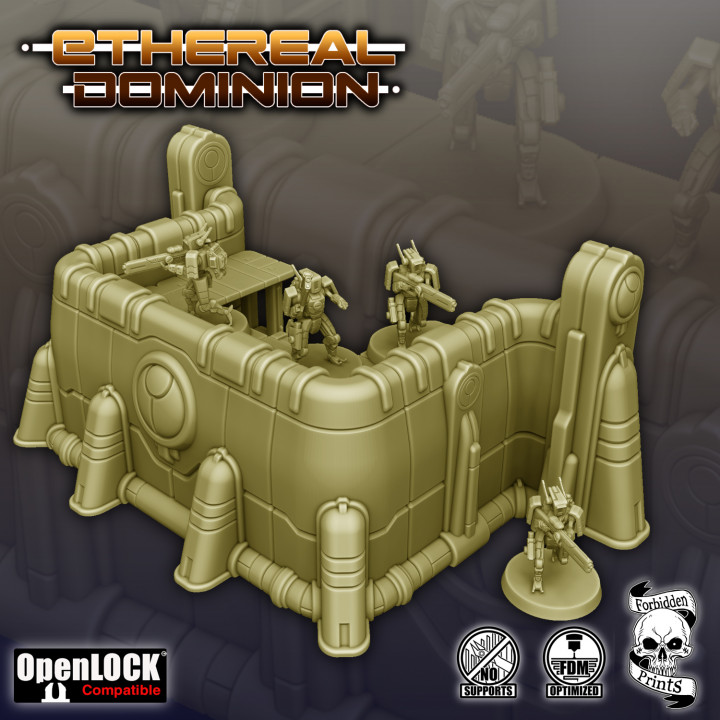 3D Printable Ethereal Dominion - Wall Set by Forbidden Prints