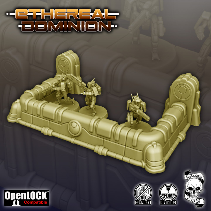 3D Printable Ethereal Dominion - Wall Set by Forbidden Prints