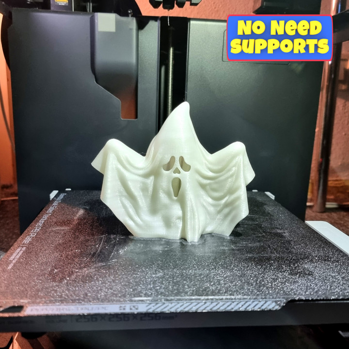 3D Printable Ghost Halloween 2 by iradj3d