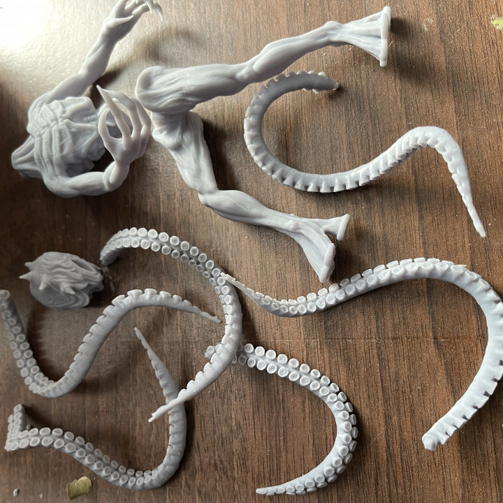 3D Printable The Cthuloid - Tentacled Horror by Keith Talbot