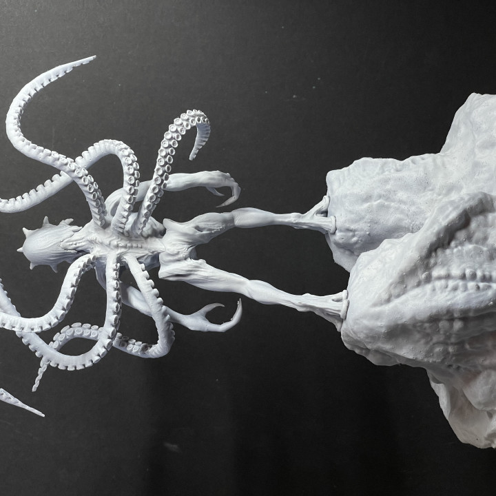 3D Printable The Cthuloid - Tentacled Horror by Keith Talbot