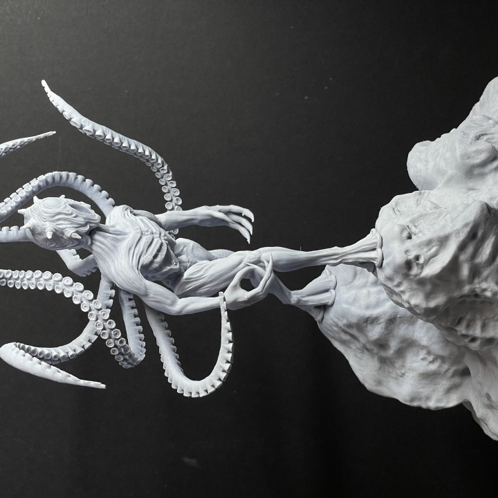 3D Printable The Cthuloid - Tentacled Horror by Keith Talbot