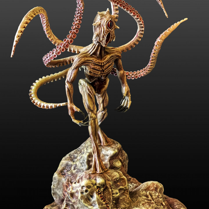 3D Printable The Cthuloid - Tentacled Horror by Keith Talbot