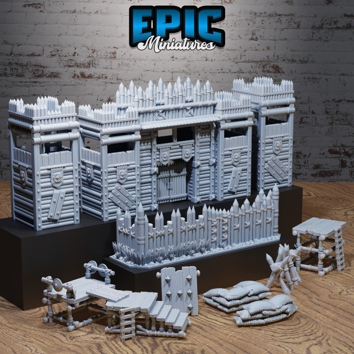 3D Printable Bandit Camp Fortification / Rogue Stronghold / Ruthless ...