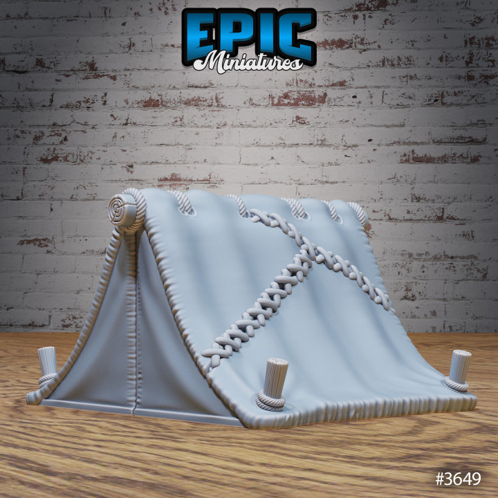 3D Printable Bandit Camp Tents / Rogue Camp / Ruthless Trickster Base ...