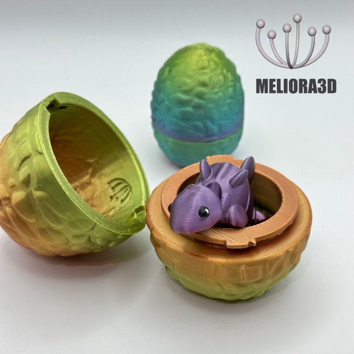 3D Printable M3D - Dinosaur Egg by Meliora3D