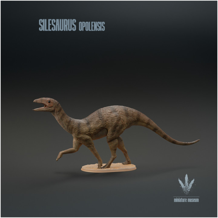 3D Printable Silesaurus opolensis : Walking by Miniature Museum