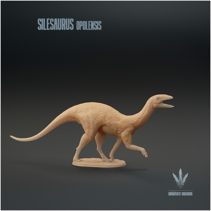 3D Printable Silesaurus opolensis : Walking by Miniature Museum