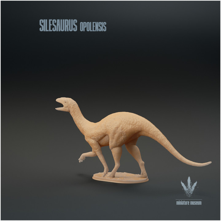 3D Printable Silesaurus opolensis : Walking by Miniature Museum