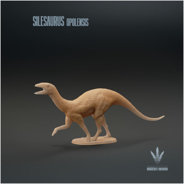 3D Printable Silesaurus opolensis : Walking by Miniature Museum