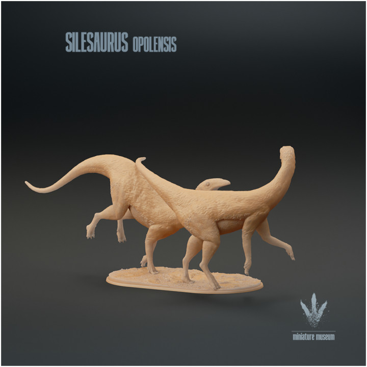 3D Printable Silesaurus opolensis : Couple by Miniature Museum