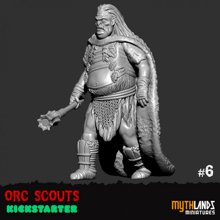 3D Printable Orc Scouts 06 by Mythlands Miniatures