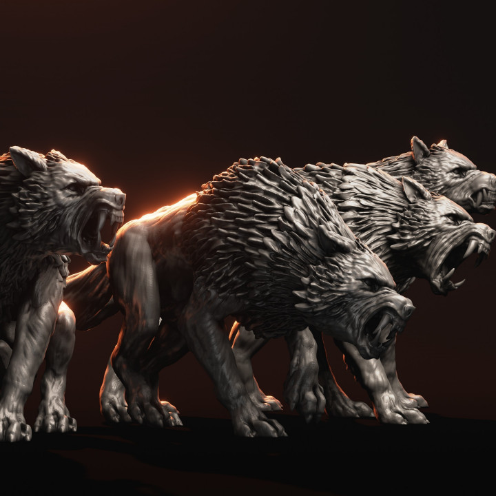 3D Printable Direwolves by SabertoothCollectibles