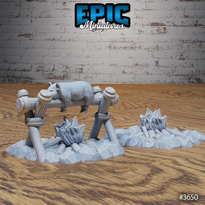 3D Printable Bandit Camp Scatter / Rogue Stronghold Tiles / Ruthless ...