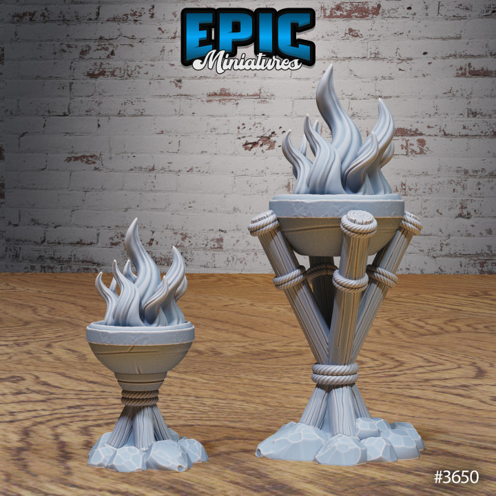 3D Printable Bandit Camp Scatter / Rogue Stronghold Tiles / Ruthless ...