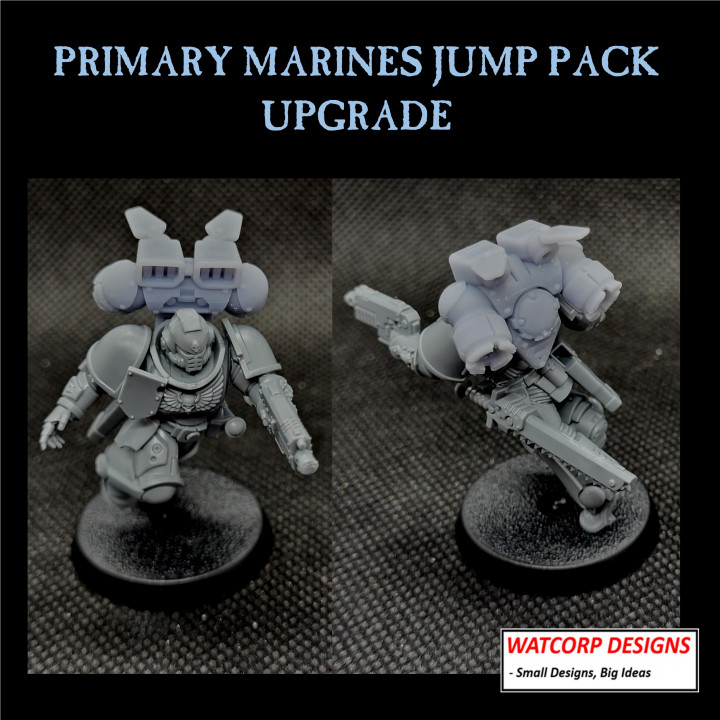 3D Printable Primary Marine Jumpack STL by Watcorp Designs