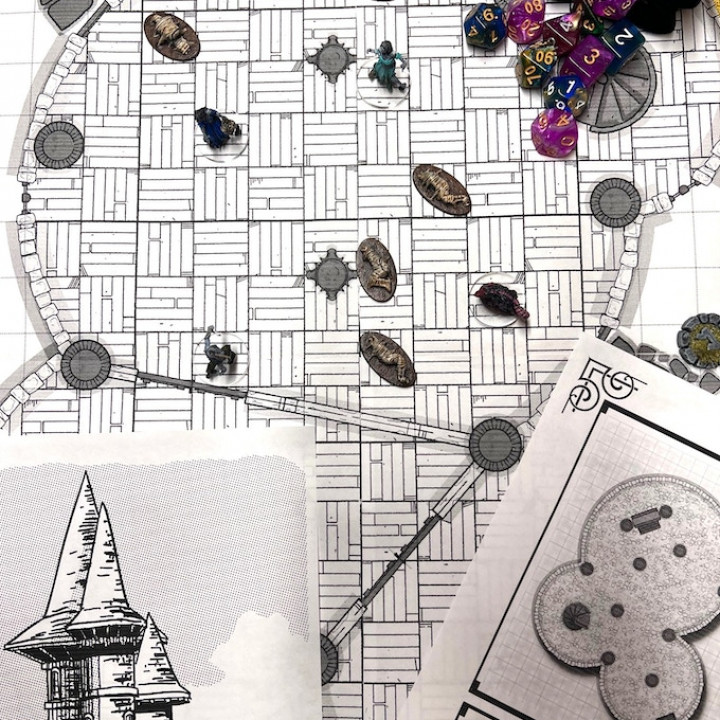 3D Printable The Wizard Tower - 6 Level Printable Map Set (TWT) by ...