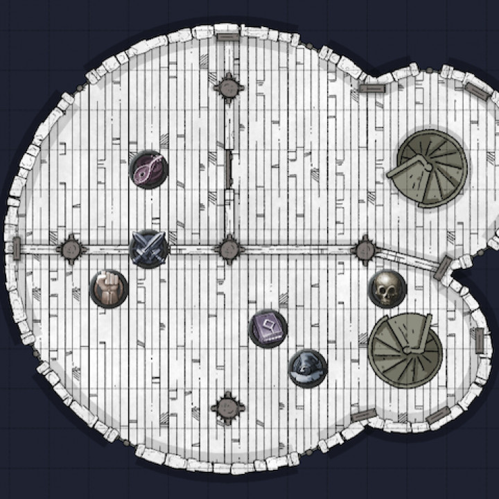 3D Printable The Wizard Tower - 6 Level Printable Map Set (TWT) by ...