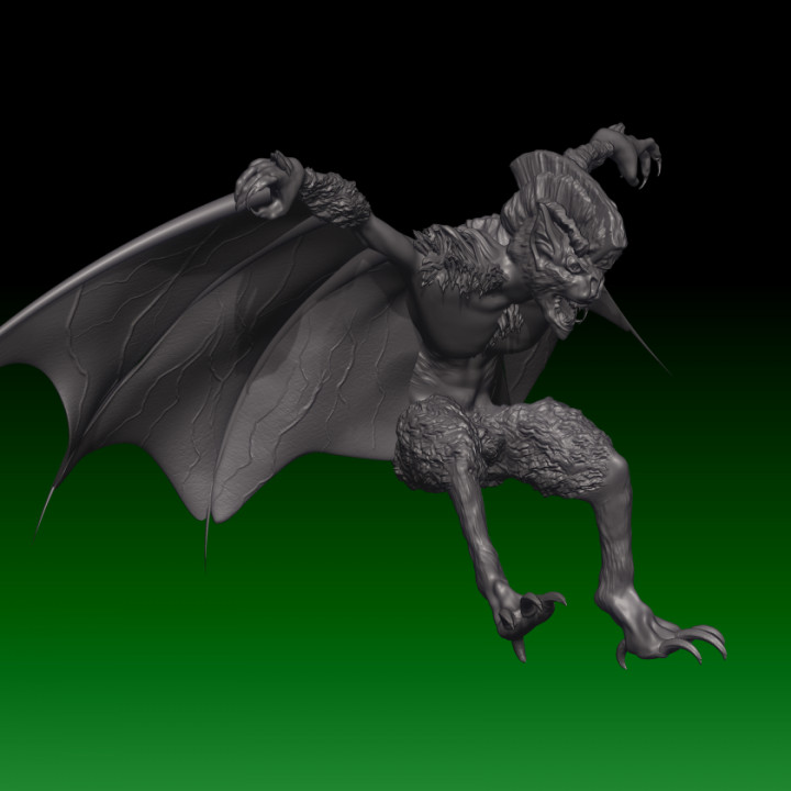 3D Printable Werebat 1 by Gris Gris Games & Gallery