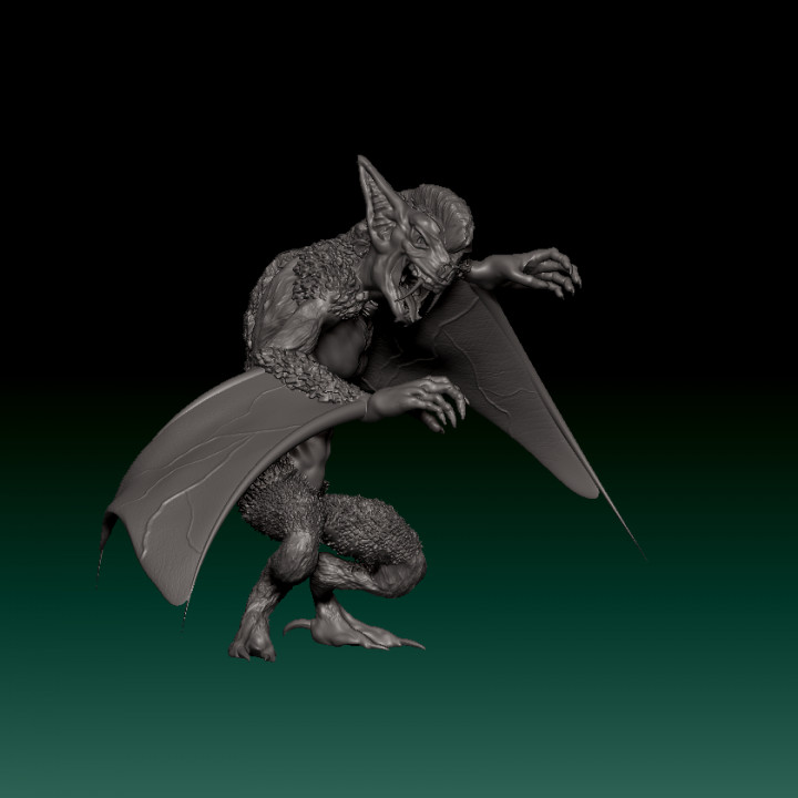 3D Printable Werebat 3 by Gris Gris Games & Gallery