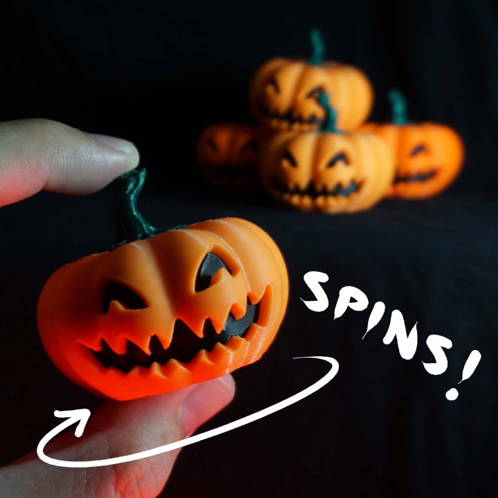 3D Printable Pumpkin Spinner by McGybeer
