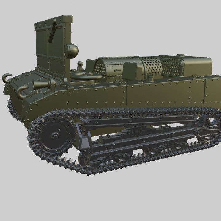 3D Printable C2P Artillery Tractor (Poland, WW2) by Wargame3d