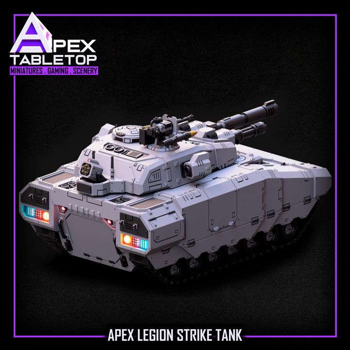 3D Printable Apex Legion Strike Tank by Apex Tabletop