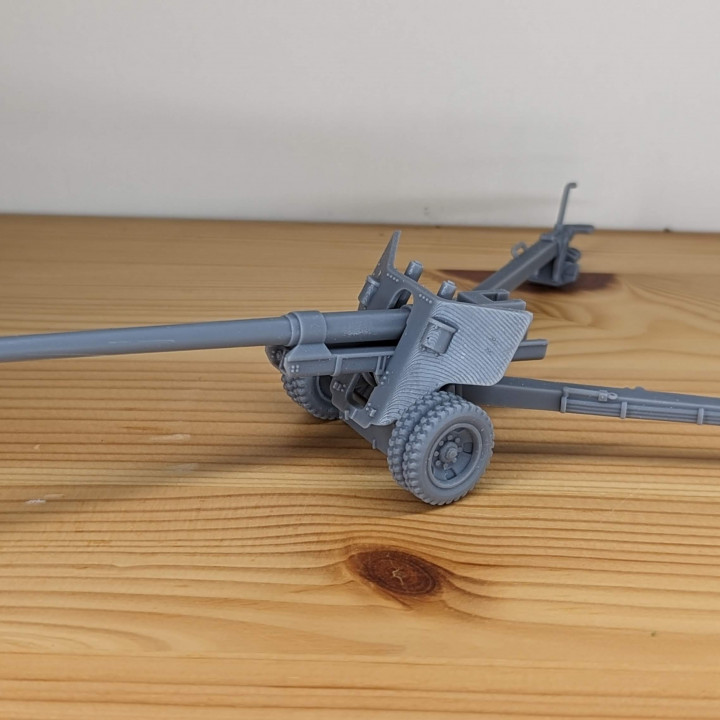 3D Printable BS-3 100mm anti-tank gun (USSR, WW2) by Wargame3d