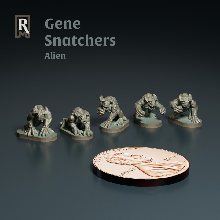 3D Printable 6mm Alien // Gene Snatchers by Resinant Miniatures