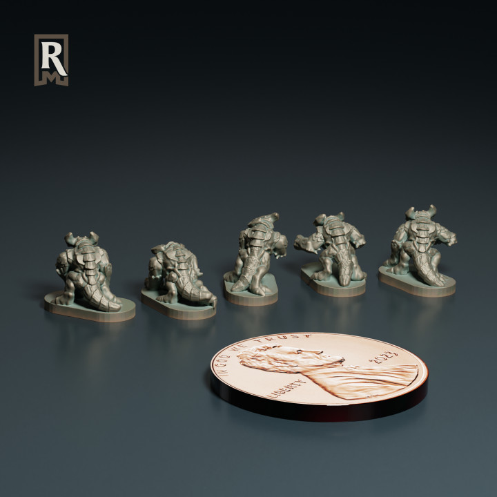 3D Printable 6mm Alien // Gene Snatchers by Resinant Miniatures