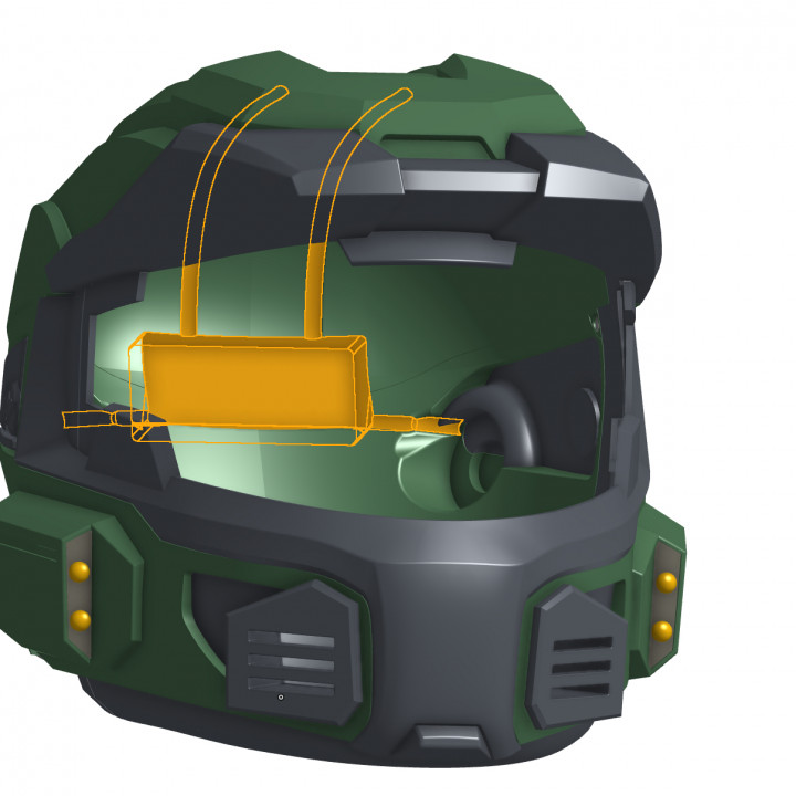 3D Printable Mjolnir MkV Helmet - Halo by Aguilar Workshop