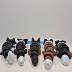 3D Printable Baby Dog and Cat Flexi Keychains (Set of 8) by Kirsten M