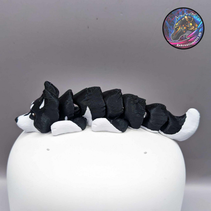 3D Printable Baby Dog and Cat Flexi Keychains (Set of 8) by Kirsten M