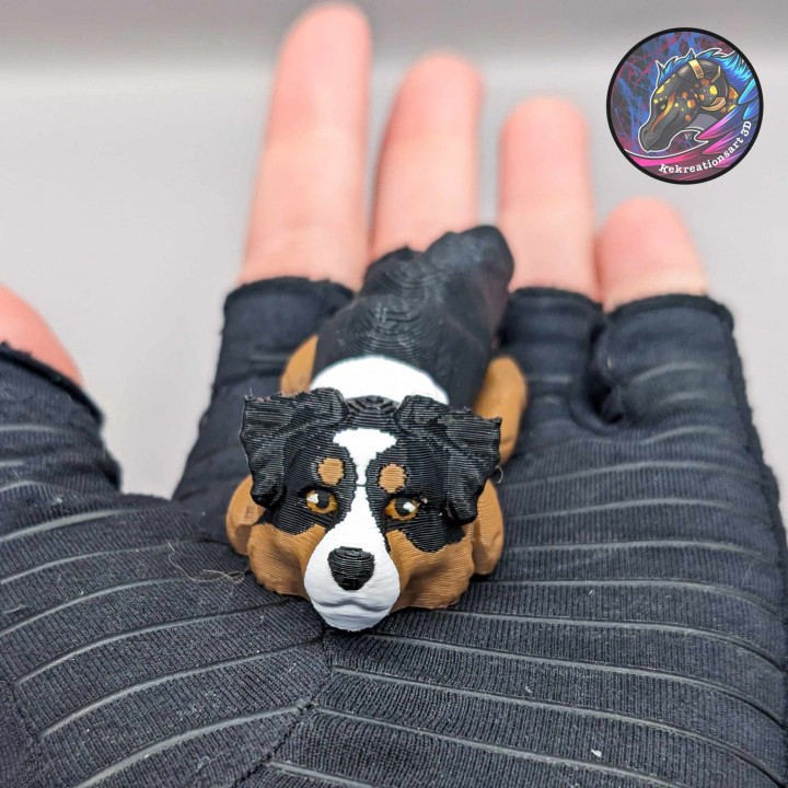 3D Printable Baby Dog and Cat Flexi Keychains (Set of 8) by Kirsten M