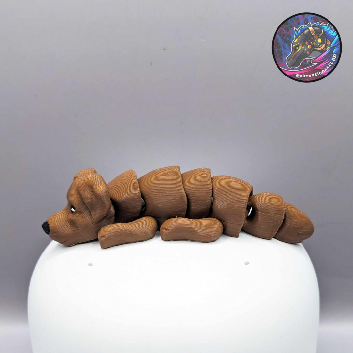 3D Printable Baby Dog and Cat Flexi Keychains (Set of 8) by Kirsten M