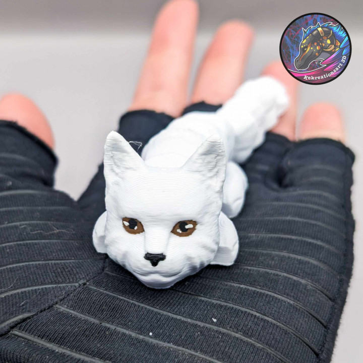 3D Printable Baby Dog and Cat Flexi Keychains (Set of 8) by Kirsten M