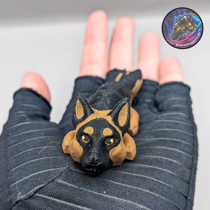 3D Printable Baby Dog and Cat Flexi Keychains (Set of 8) by Kirsten M