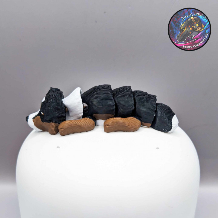 3D Printable Baby Dog and Cat Flexi Keychains (Set of 8) by Kirsten M