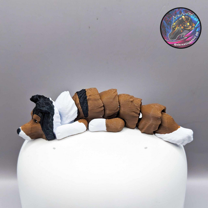 3D Printable Baby Dog and Cat Flexi Keychains (Set of 8) by Kirsten M