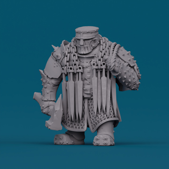 3D Printable Ogre Grothar Anvilbearer by vector.miniatures