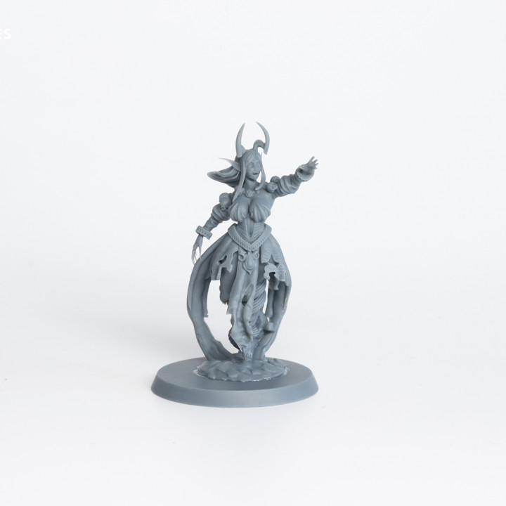 3D Printable Cursed Elf Banshee - Pose 2 + Pinups by PSMiniatures