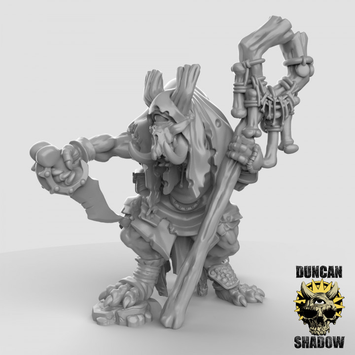 3D Printable Cyclops Troll Shaman (pre supported) by Duncan Shadow
