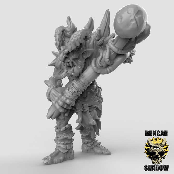 3D Printable Chaos Trolls with Great Weapons (pre supported) by Duncan ...