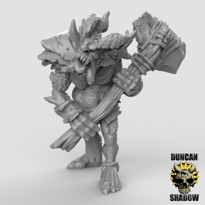 3D Printable Chaos Trolls with Great Weapons (pre supported) by Duncan ...