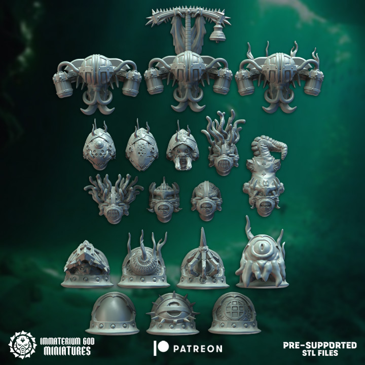 3D Printable Abyss bits set Vol. II by Immaterium God Miniatures